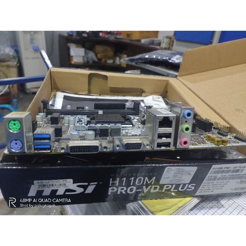 เมนบอร์ด h110m pro vd plus. ** ไม่มีฝาหลัง | Shopee Thailand
