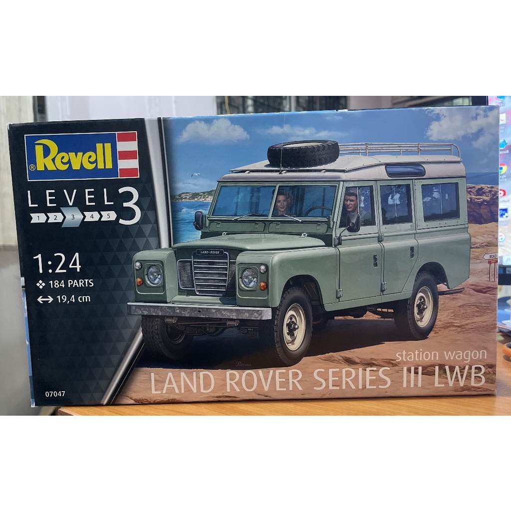 Revell 07047 Land Rover Series iii lwb 1/24 รถทรงงานนายหลวง ร.9 ...