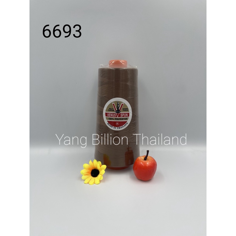 ด้ายเย็บผ้าวีนัส ด้ายหลอดใหญ่ ด้ายCMPเบอร์ 60 30/2 แกนส้ม 270g Venus ...