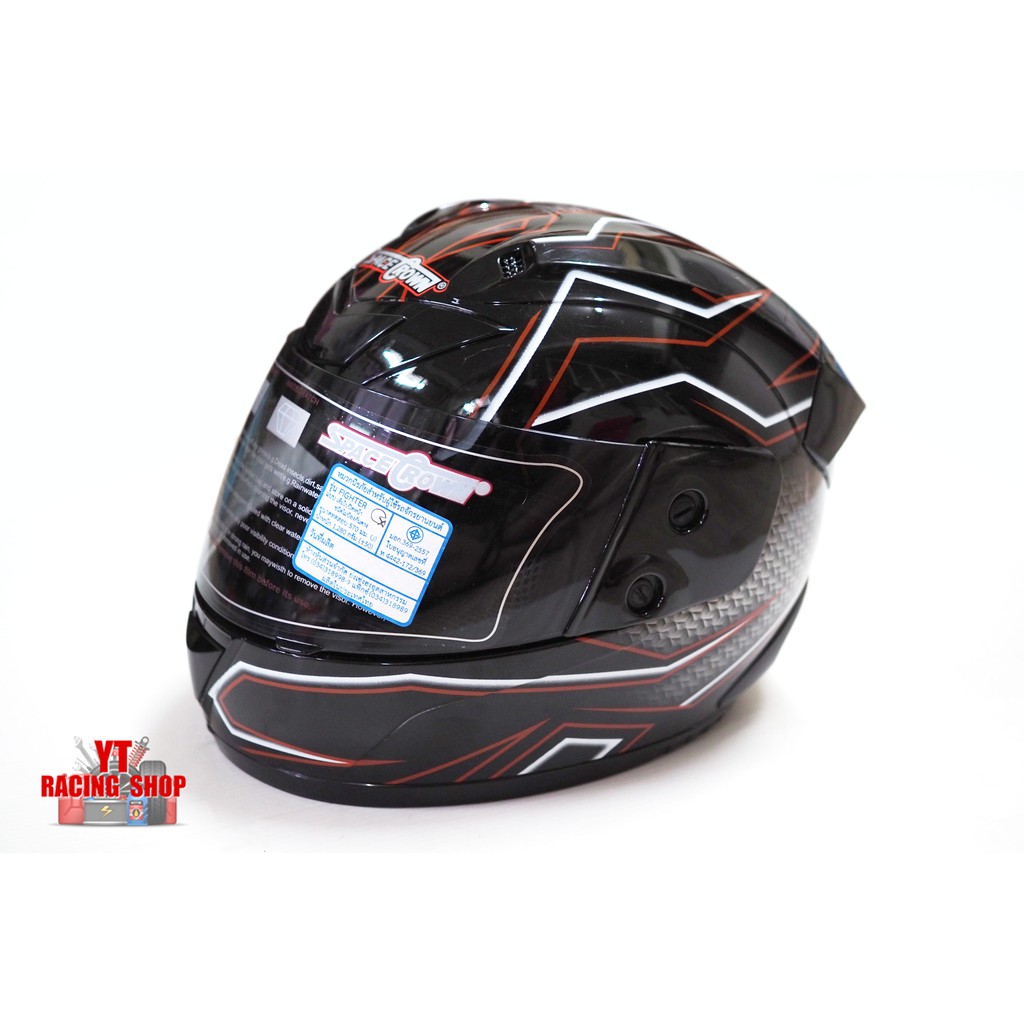 หมวกกันน็อค Space Crown รุ่น Fighter STK หมวกกันน็อคเต็มใบ | Shopee ...