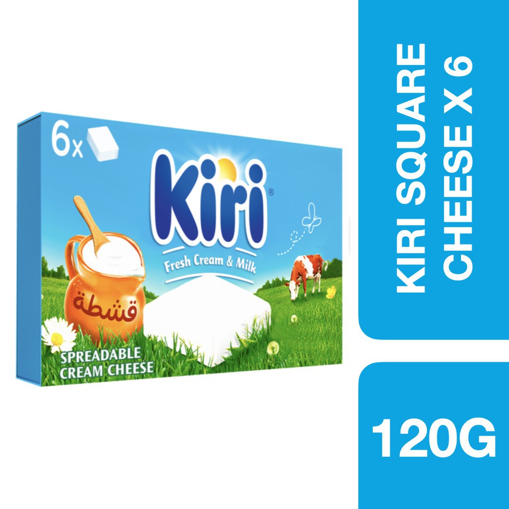 Kiri Spreadable Cream Cheese Square 120g (6 portion) ++ คิรี ชีส ...