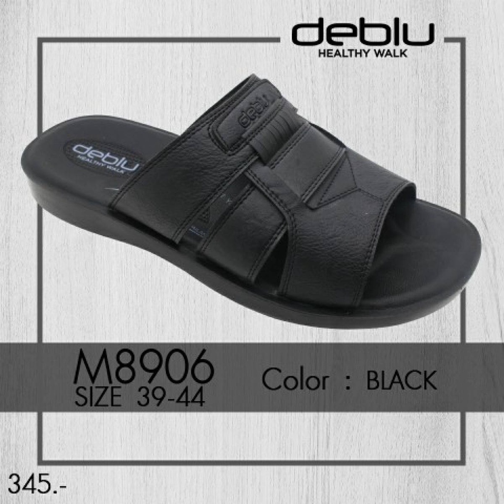 M8906 รองเท้าแตะ ชาย แบบสวม แบบหนีบ deblu เดอบลู นุ่มนิ่ม เพื่อสุขภาพ น้ำหนักเบา ของแท้ 100% ...