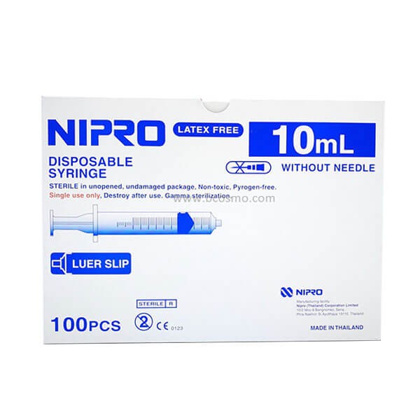 ไซริงค์ SYRINGE NIPRO 10 ML. 100 ชิ้น | Shopee Thailand