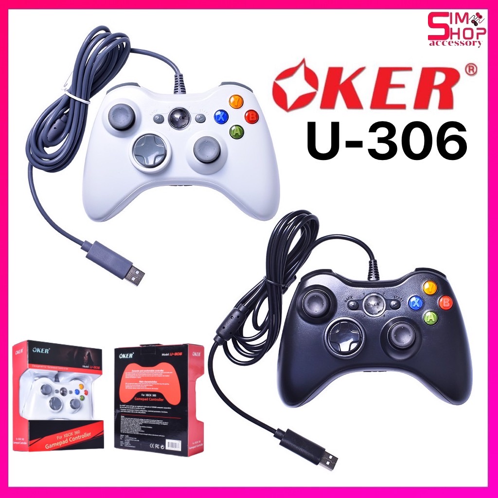 🚀มีสินค้าพร้อมส่ง🚀 จอย OKER Joy Stick U-306 Analog จอยเกมส์ For PC ...