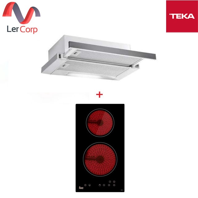 [0% 10 เดือน] (TEKA) เครื่องดูดควัน รุ่น EL 60 + เตาไฟฟ้าแบบฝัง รุ่น VE ...