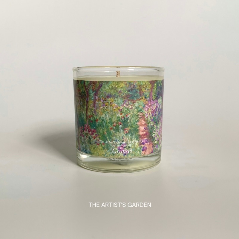 GRANCE Claude MONET art candle collection กลิ่นหอมมาก แก้วเทียนสวยงาม ...