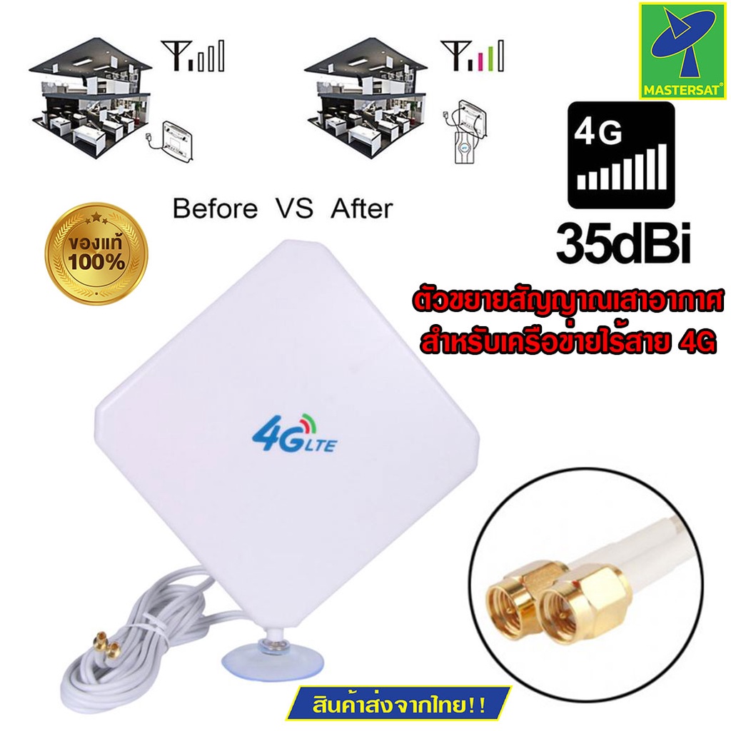 Mastersat 4G Antene W435 35dBi ตัวขยายสัญญาณเสาอากาศสำหรับเครือข่ายไร้สาย 4G เสาอากาศรับสัญญาณ ...