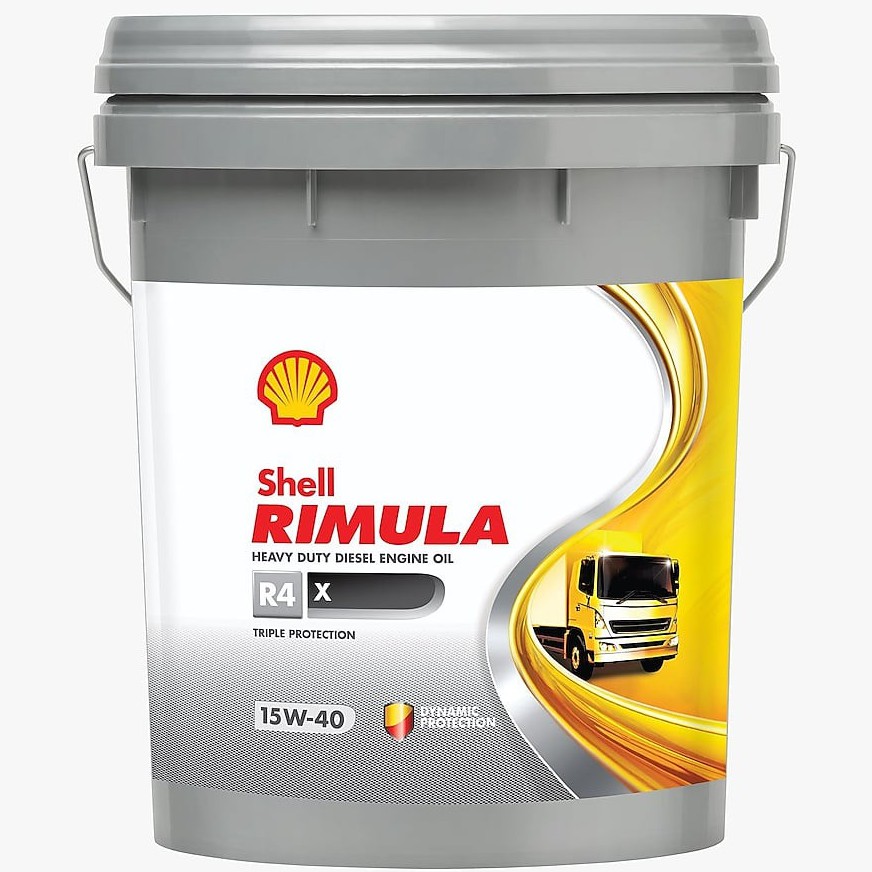 Shellน้ำมันเครื่องดีเซลเชลล์ Rimula R4X 15W-40 /18 ลิตร, Diesel Engine ...
