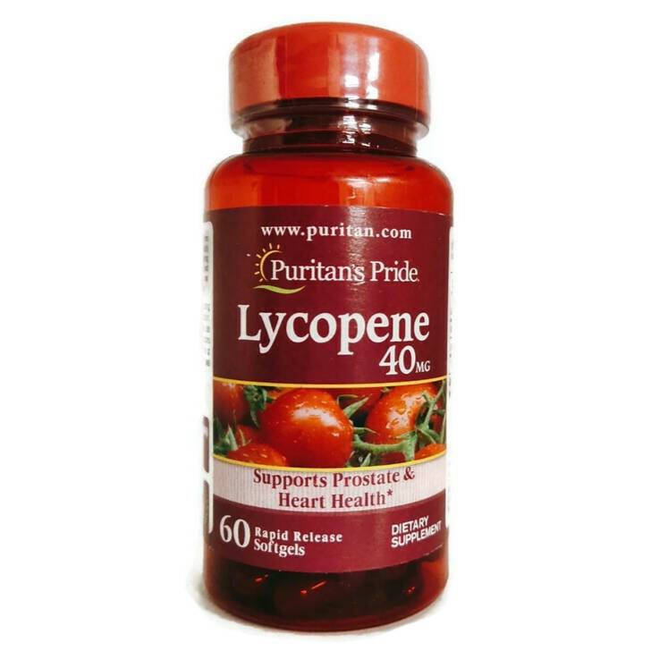 Puritan Lycopene 40 mg 60 Softgels ไลโคปีน 40 มก. 60 เม็ด ของแท้ 100% ...