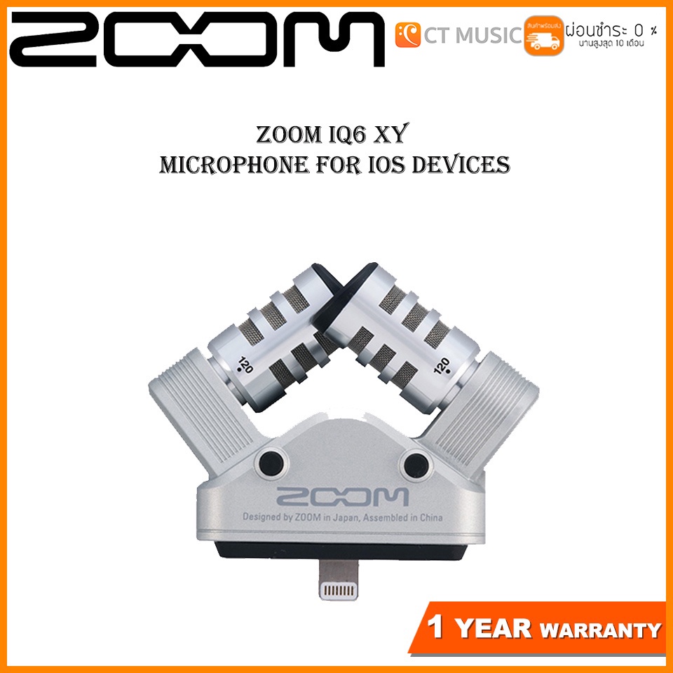 ZOOM iQ6 XY Microphone for iOS Devices | Shopee Thailand