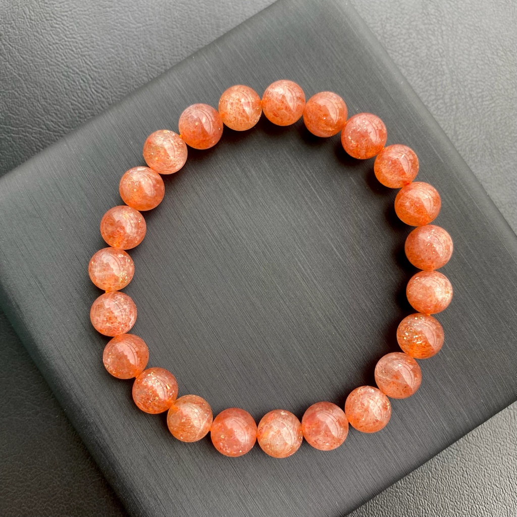 Premium Grade 🔥 กำไลหินแท้ ซันสโตน (Sunstone) 6-8mm | Shopee Thailand
