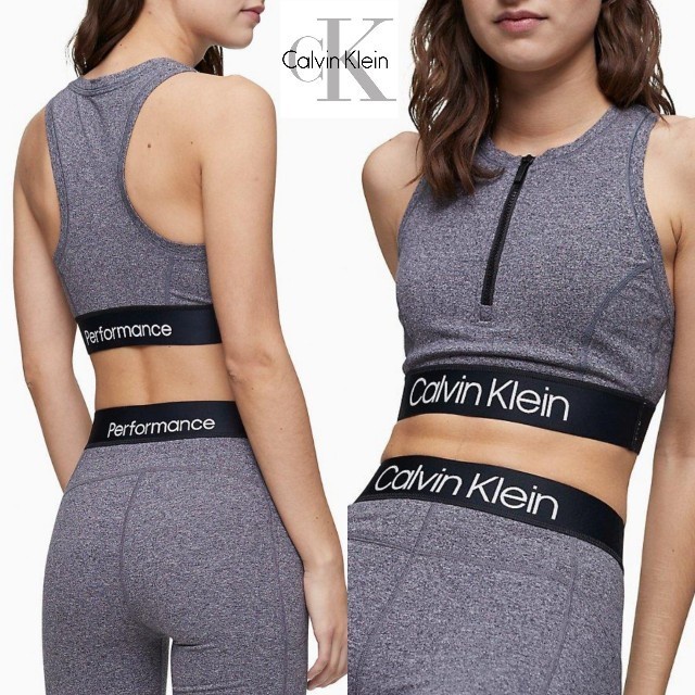 [เก็บ code ลดเพิ่ม 347] Calvin Klein Performance Sports Bra(Size M ...