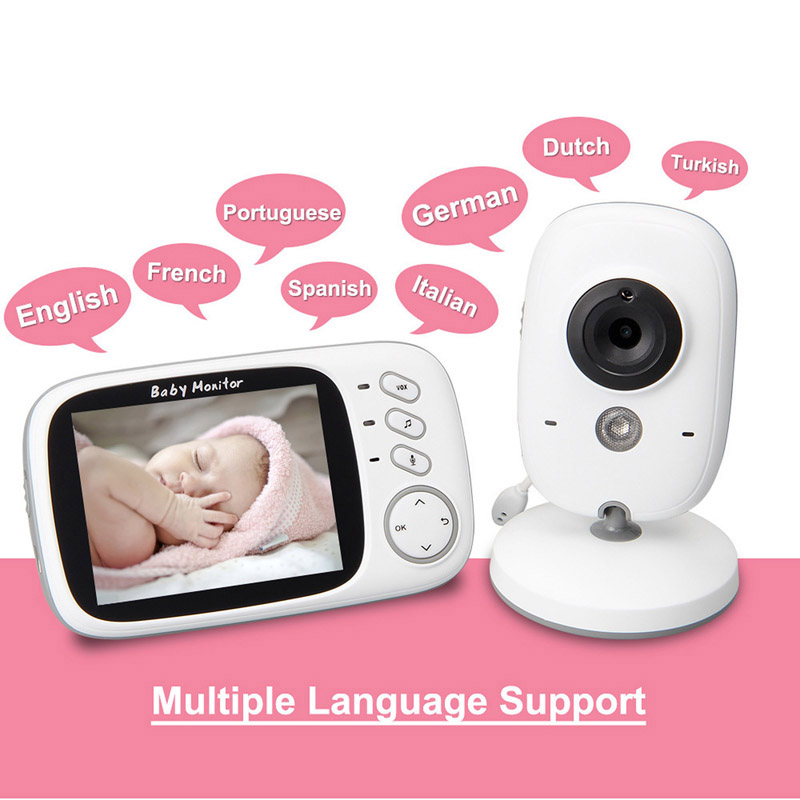 Vb603 กล้องรักษาความปลอดภัย ไร้สาย 2 ทาง 3.2 นิ้ว มองเห็นกลางคืน ...