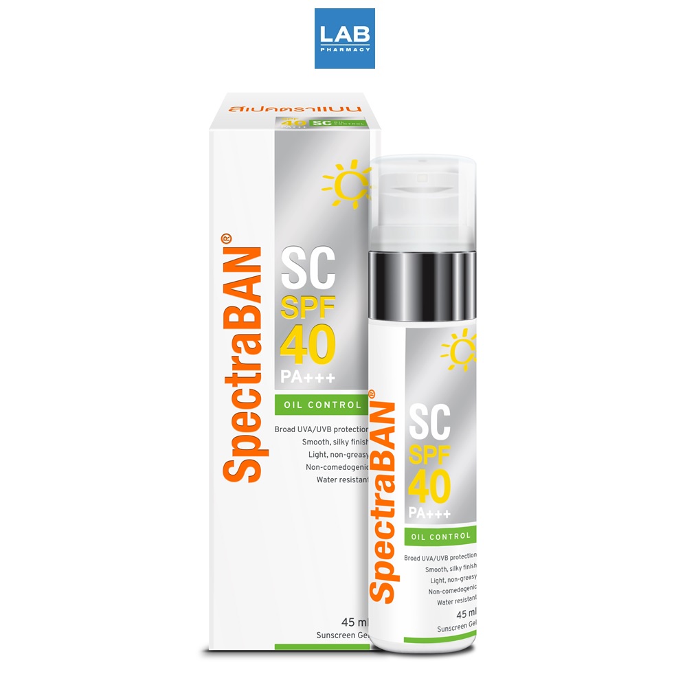 SpectraBAN SC Gel SPF40 PA+++ 45 ml. - เจลกันแดดสเป็คตร้าแบน | Shopee ...