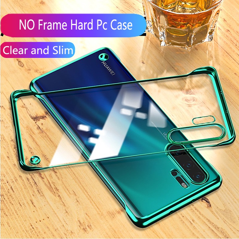 Huawei P30 p40 P50 pro nova 7 se เคสพีซีแบบแข็งไร้กรอบโปร่งใสบาง | Shopee Thailand