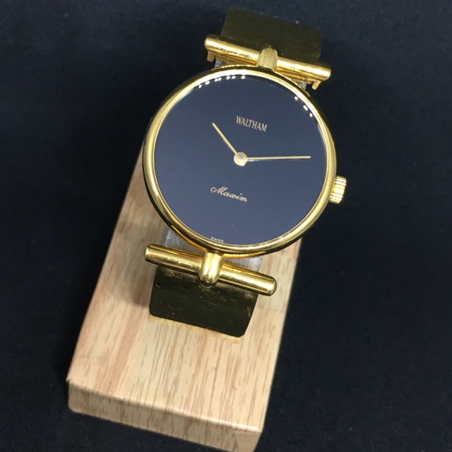 WALTHAM MAXIM SWISS BLACK DIAL SWISS MADE LADY'WATCH | Shopee Thailand