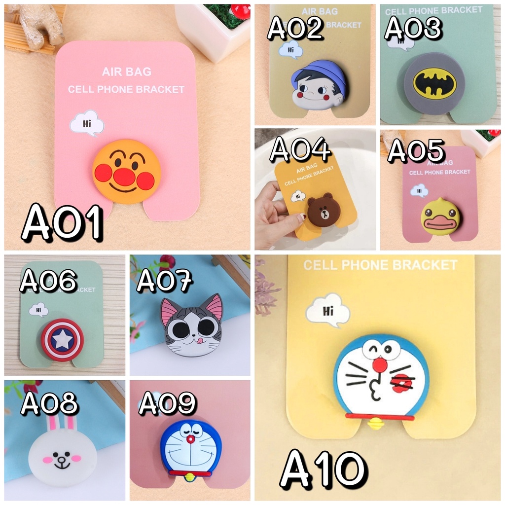 Dinophile (ชุดที่ 1) การ์ตูนติดหลังมือถือ กริ๊บต๊อก ที่ติดโทรศัพท์ POPSOCKET/GRIPTOK/IRING ...