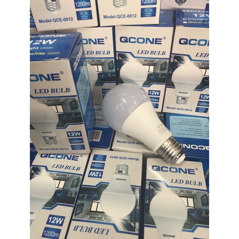 QCONE หลอดไฟ หลอดLED 12w | Shopee Thailand