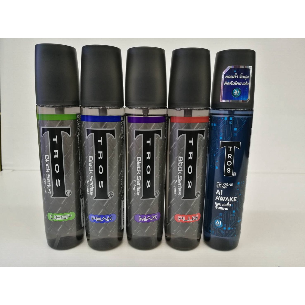 TROS BLACK SERIES COLOGNE (100 ml.) ทรอส แบล็ค ซีรีส์ โคโลญ มี 5 กลิ่น ...