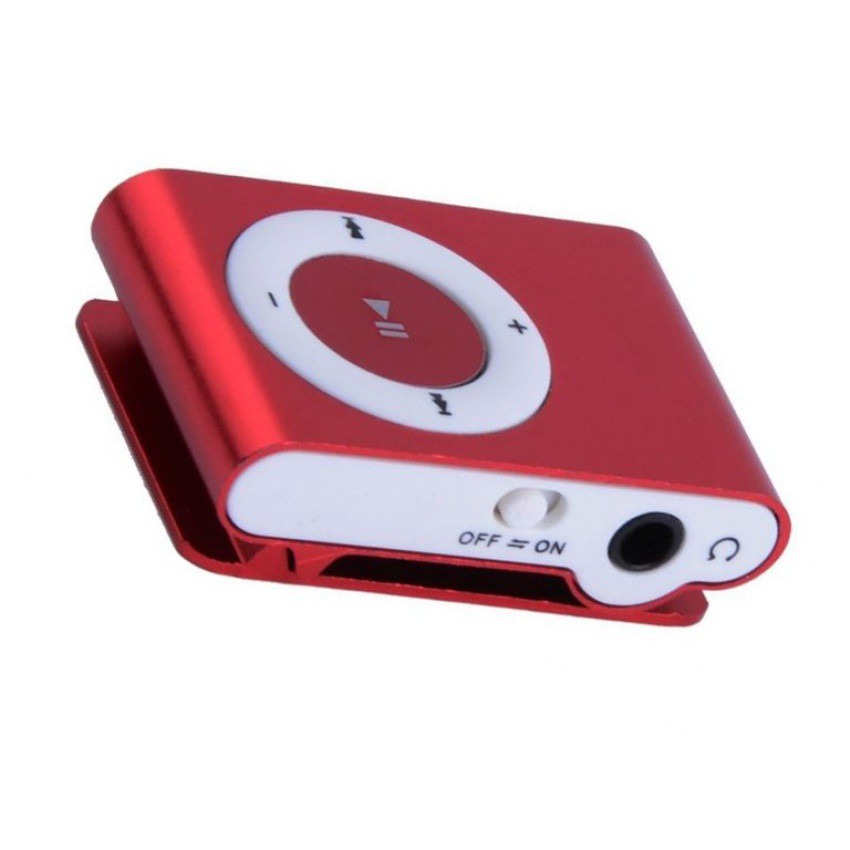 MD Mini Clip MP3 Player Music Speaker เครื่องเล่น MP3 ขนาดพกพา(สีแดง ...