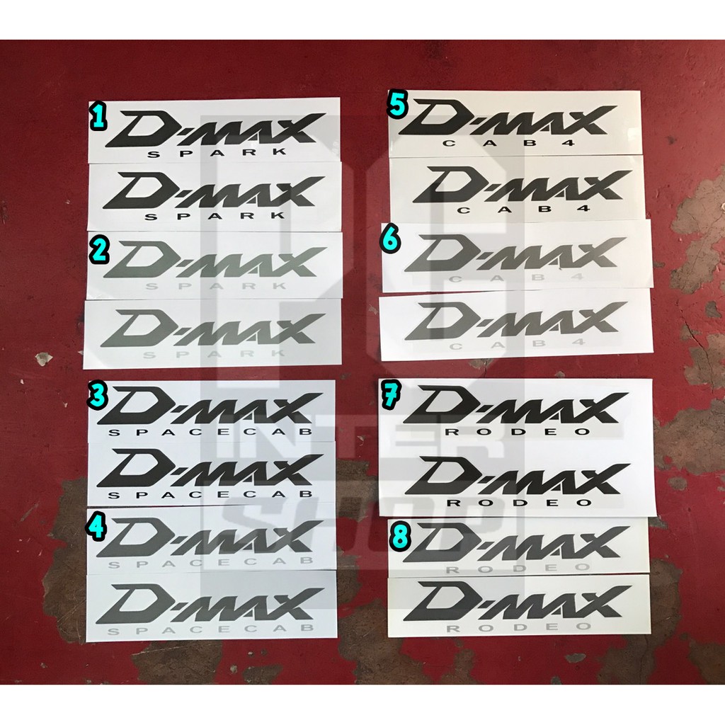 สติ๊กเกอร์ D-MAX ปี 2007-2011 | Shopee Thailand