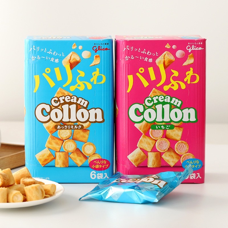 Glico Cream Collon กูกิโกะ ขนมโคลอน ขนมนำเข้าแท้จากญี่ปุน | Shopee Thailand