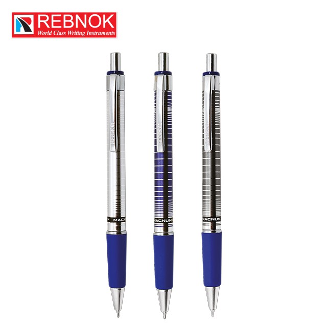 REBNOK ปากกาลูกลื่น MAGNUM น้ำเงิน (MAGNUM BALLPEN INK :BLUE) 1 กล่อง ...