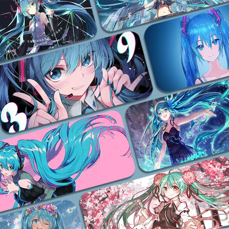 Bandai Hatsune Miku INS Tide แผ่นรองเมาส์ คีย์บอร์ด ลายการ์ตูน ขนาดใหญ่ อุปกรณ์เสริม สําหรับเล่น ...