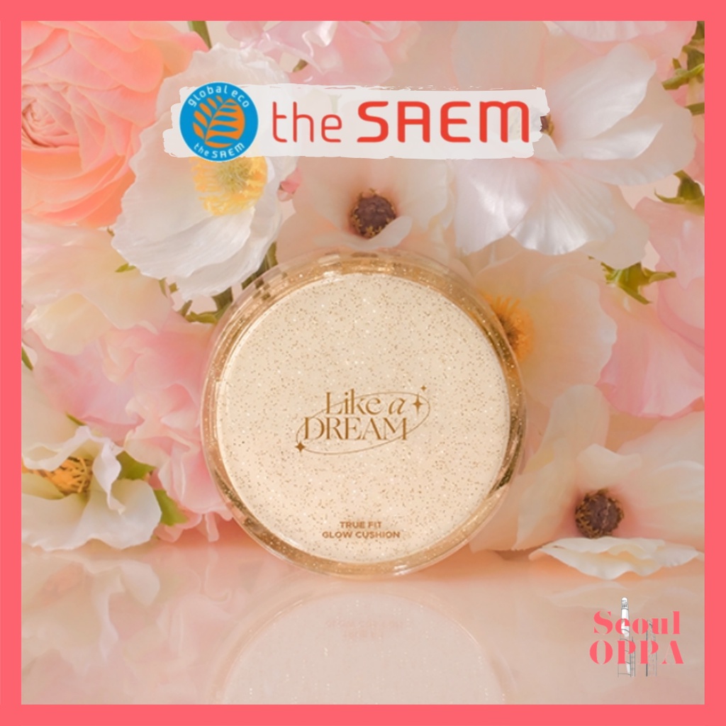 [the SAEM] NEW True Fit Glow Cushion SPF 50+ PA+++ 12g+12g (Refill) ใหม่ คุชชั่นรองพื้น เรืองแสง ...
