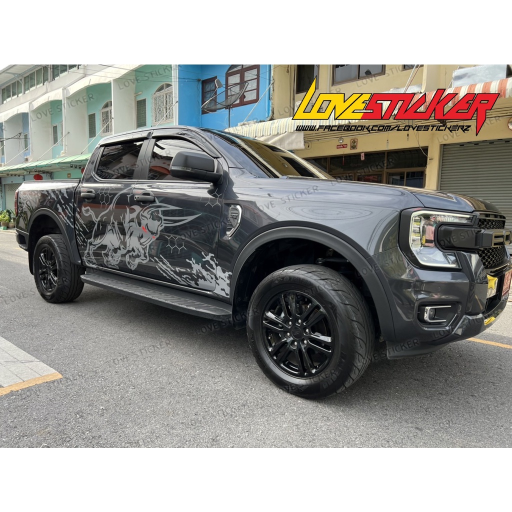 สติ๊กเกอร์ลายโคลน New Ford Ranger2022 RG68 ทนทาน สวยงาม ไม่กินสีรถ ลอก ...