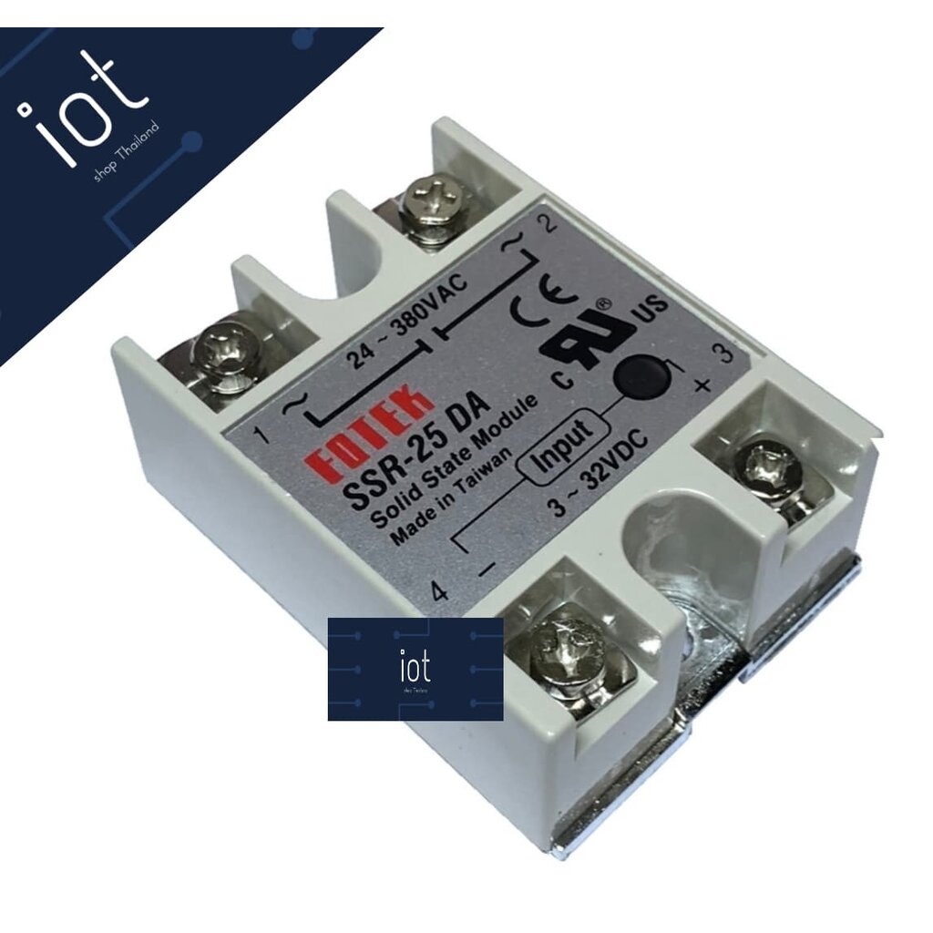 Solid State Relay SSR-25DA Input 3-32VDC Output 24-380VAC | Shopee Thailand