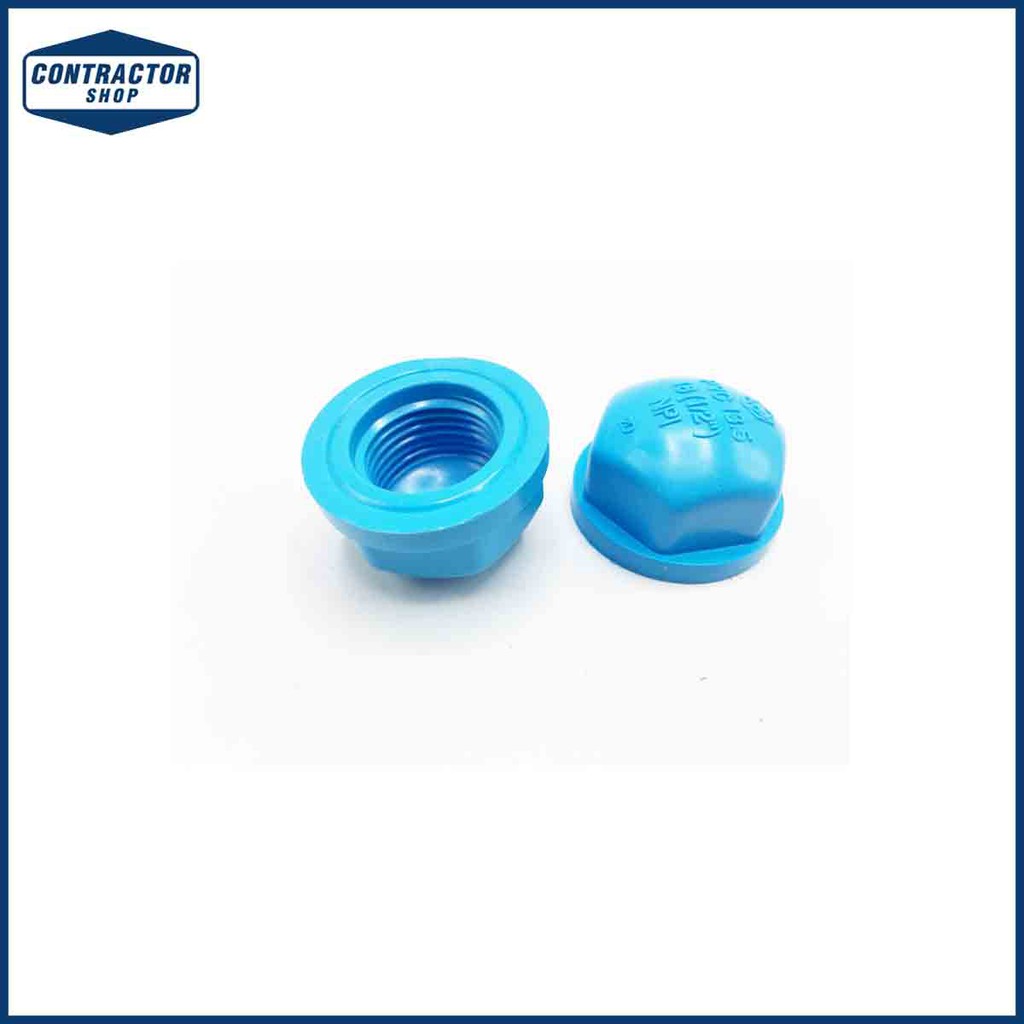 ฝาครอบ เกลียวใน PVC พีวีซี หนา-ฟ้า ตราช้าง ขนาด 1/2" #FAUCET CAP-WS B | Shopee Thailand