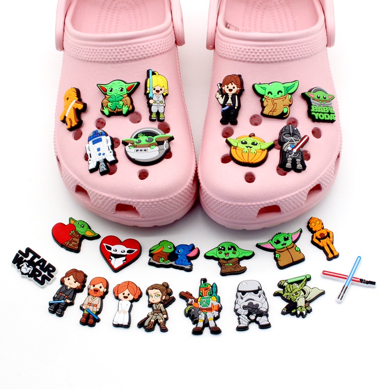 Star wars crocs Pin 1pcs ซูเปอร์ฮีโร่ ตัวการ์ตูนอะนิเมะ decorate น่ารัก ...