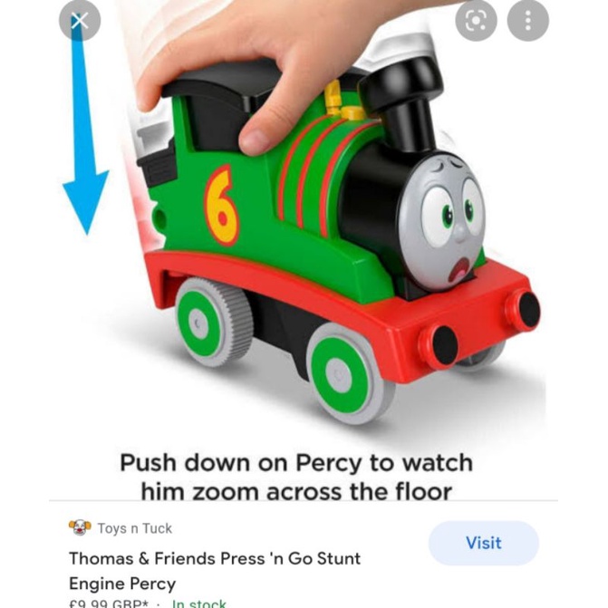 รถไฟโทมัสสำหรับเด็กเล็ก Press go และLight-up Thomas | Shopee Thailand