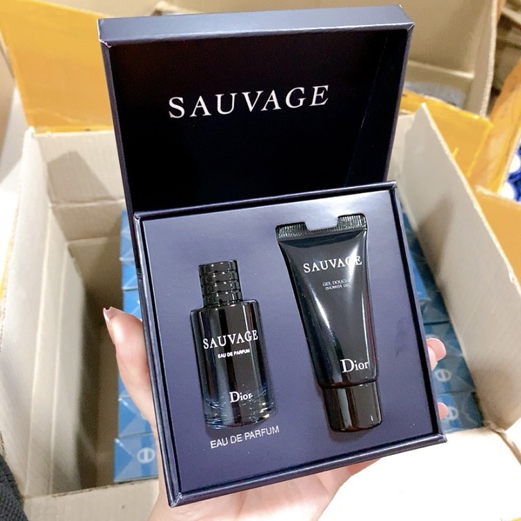 Set Mini Dior Sauvage EDP 10 ml. แบบแต้ม + Shower Gel 20 ml. | Shopee Thailand