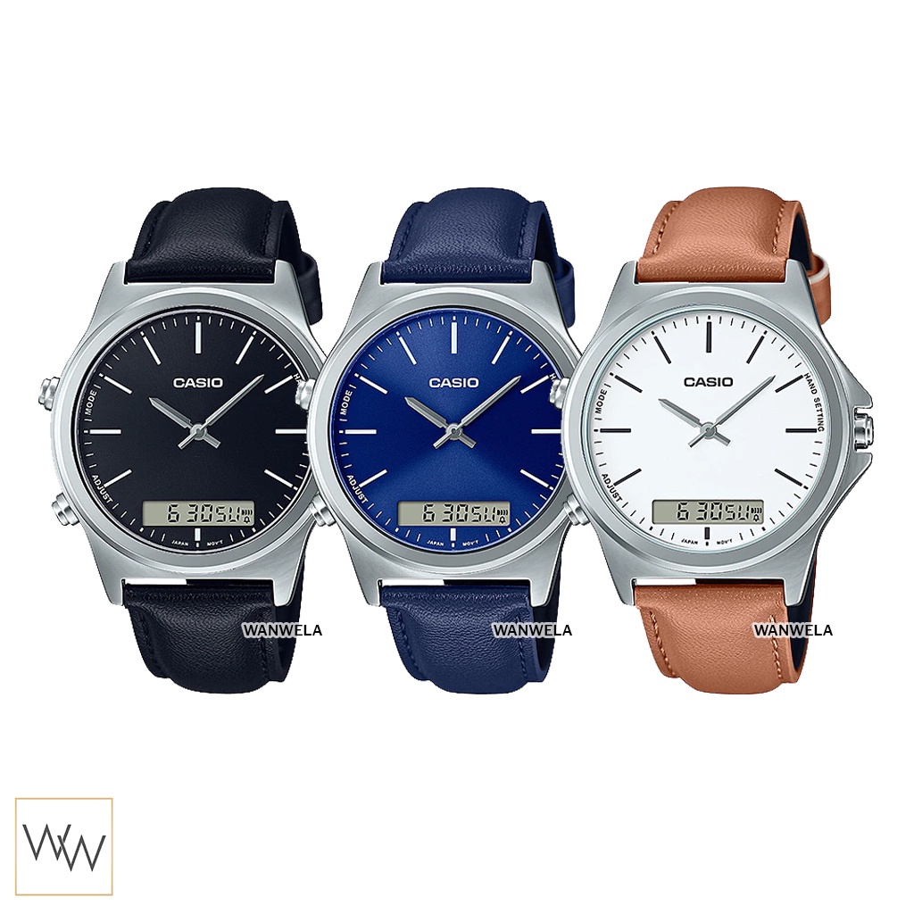 ของแท้ นาฬิกาข้อมือ Casio ผู้ชายรุ่น MTP-VC01 สายหนัง พร้อมกล่อง ...