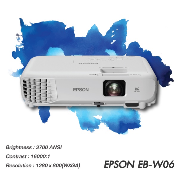 Projector Epson EB-W06__(WXGA / 3700 ANSI Lumens) รับประกันเครื่อง 2 ปีเต็ม | Shopee Thailand