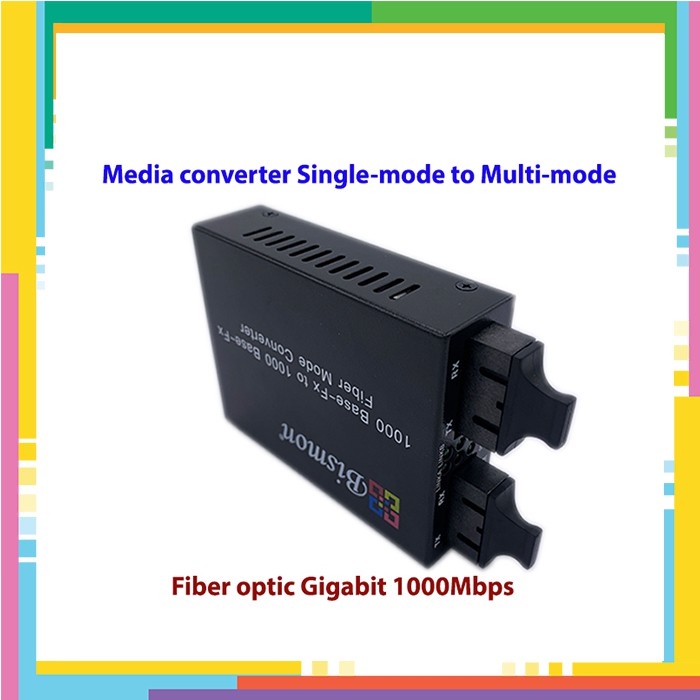 Media converter Fiber optic จาก Single-mode to Multi-mode (Gigabit ...