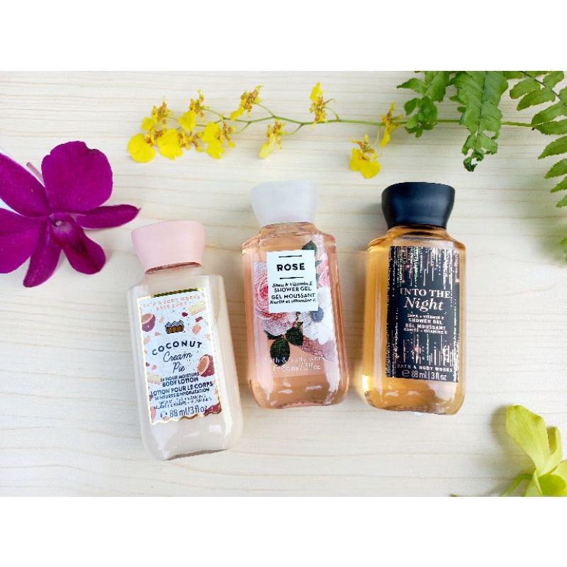 mini size body wash และ body lotion Bath & Body Works | Shopee Thailand
