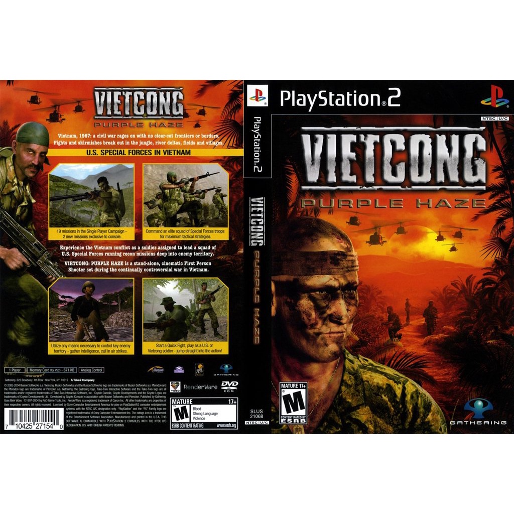 แผ่นเกมส์ PS2 Vietcong Purple Haze คุณภาพ ส่งไว (DVD) | Shopee Thailand