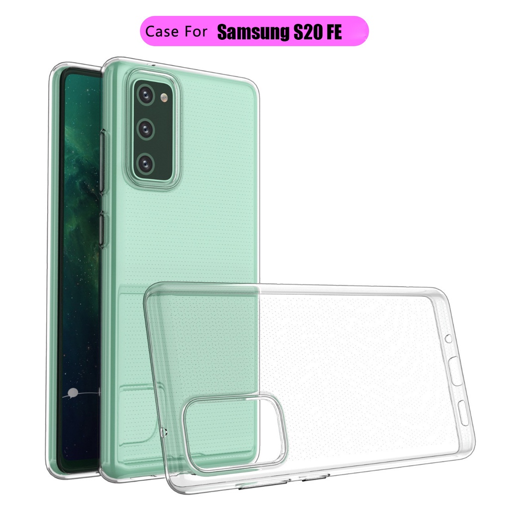 เคสโทรศัพท์ซิลิโคนใส For Samsung Galaxy S24 Ultra S23 Plus S22 5G S21 Fe Note 20 S20 FE 10 S10 ...