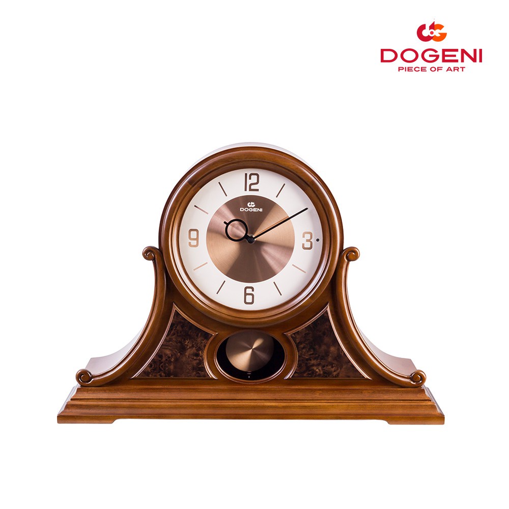 DOGENI นาฬิกาตั้งโต๊ะไม้ Wooden Table Clock รุ่น TCW005DB | Shopee Thailand
