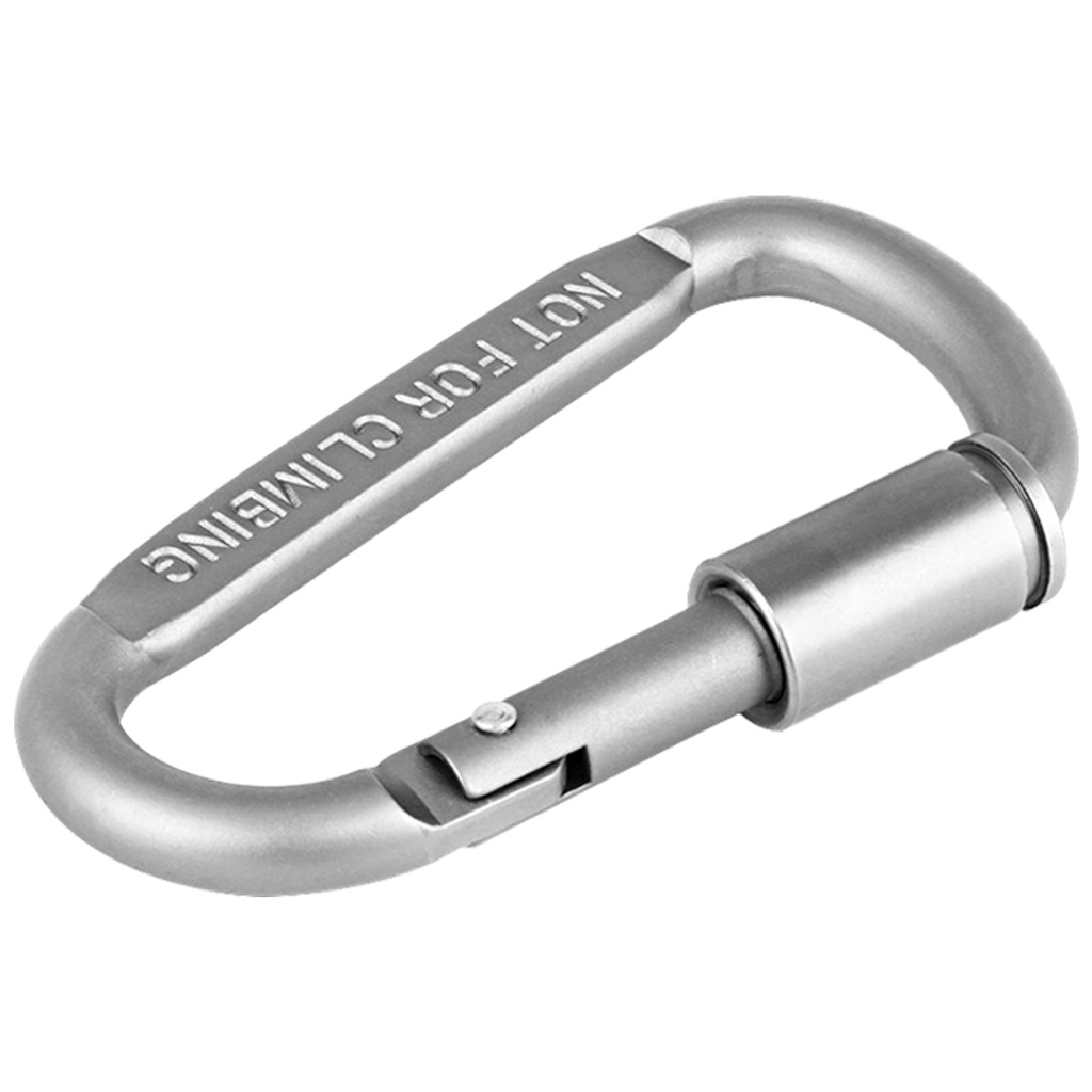 แพ็ค 6 ชิ้น Carabiner D Ring สำหรับแขวนของ หรือยึดดึง อุปกรณ์สำหรับตั้งแคมป์ ห้อยเปล คาราบิเนอร ...