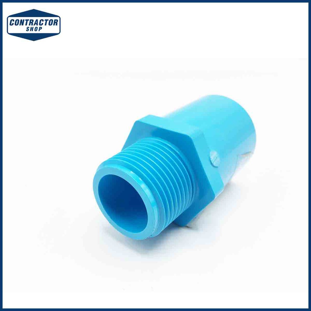 ข้อต่อ ตรง PVC พีวีซี เกลียวนอก หนา-ฟ้า ตราช้าง ขนาด 1 นิ้ว #VALVE SOCKET-WS B (1ชิ้น) | Shopee ...
