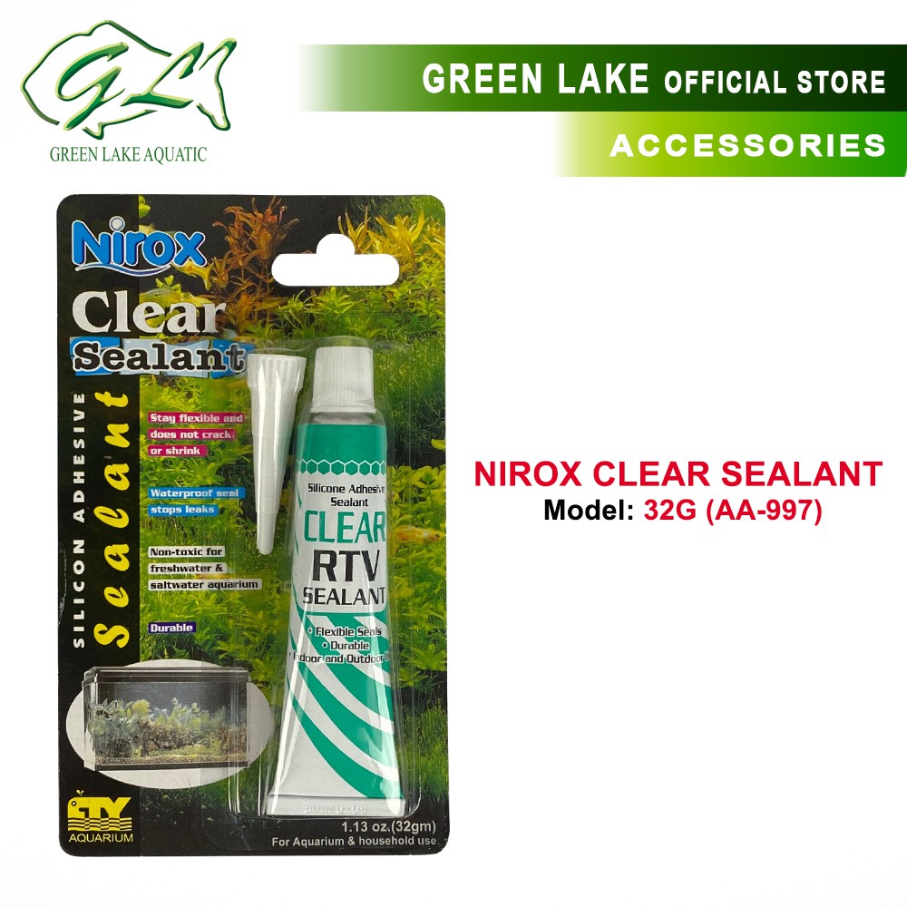 Gl Nirox Clear Sealant AA-997 กาวซิลิคอน Aquarium ใช้ในครัวเรือน Clear ...