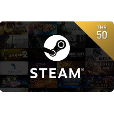 Steam Wallet 50THB ส่งอัตโมมัติสั่งได้ ตลอด 24 ชม | Shopee Thailand