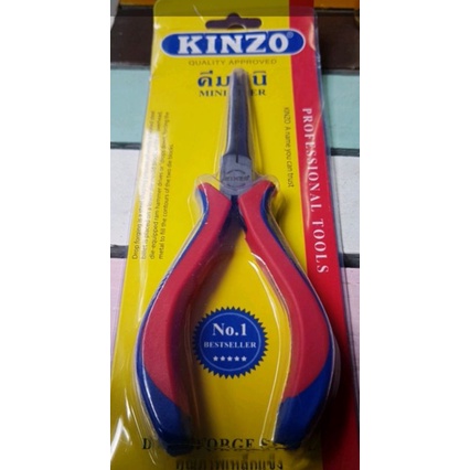 คีมมินิ KINZO No. 1099 รุ่นปากแหลม 6" คีมปากแหลมยาว คีมตัด คีมล็อค คีมหนีบ คีมมินิ kinzo ปากแหลม ...