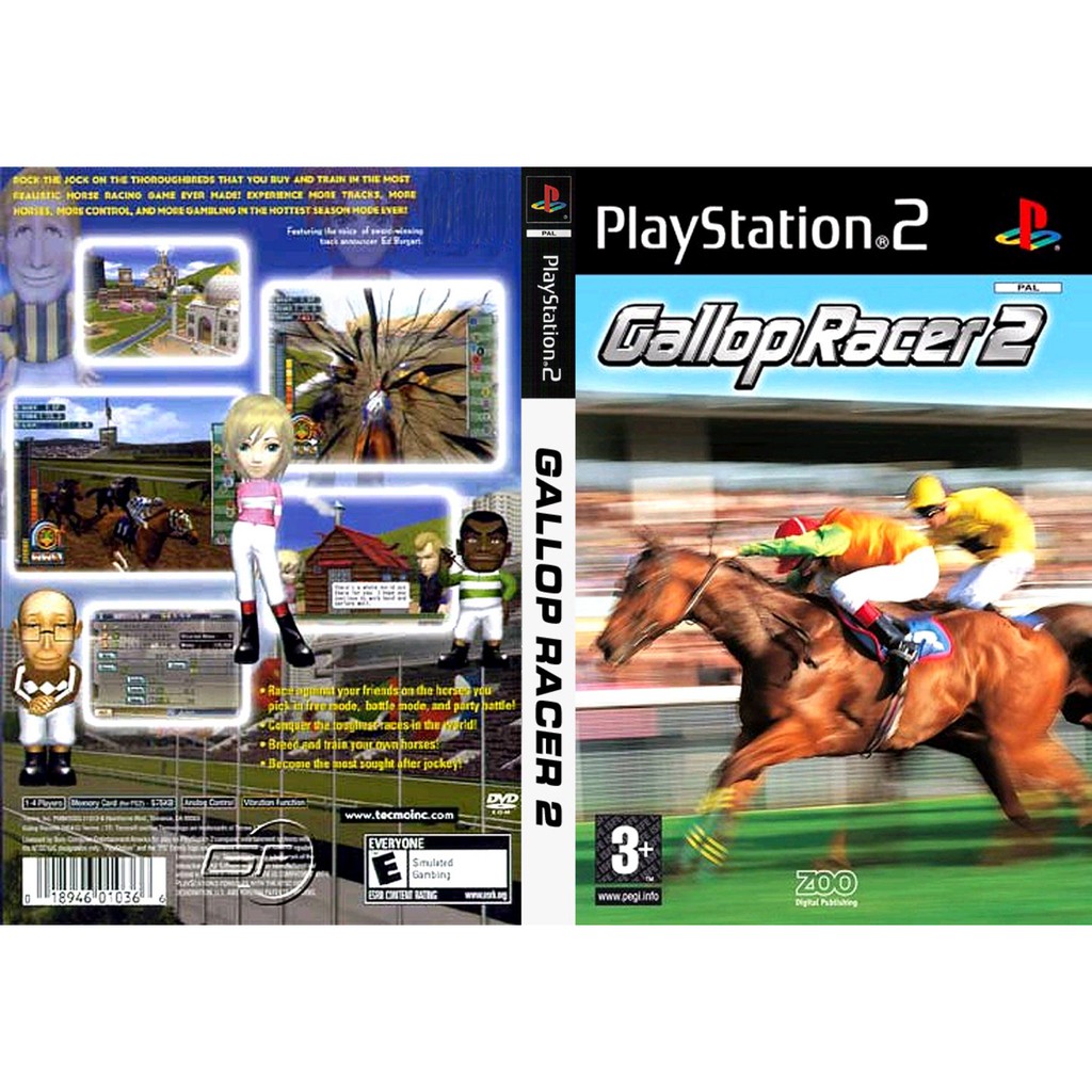 แผ่นเกมส์ PS2 (ส่งไว) Gallop Racer 2 | Shopee Thailand