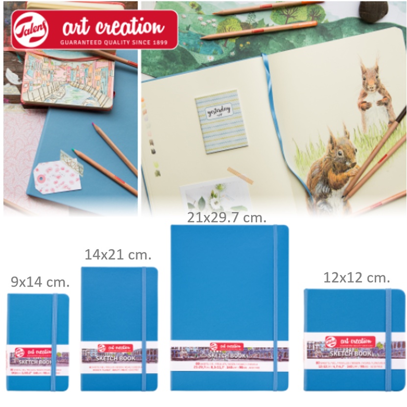 Talens Art Creation Sketch Book 140 Grams 80 Sheets I สมุดสเก็ตช์ปกหนัง ...