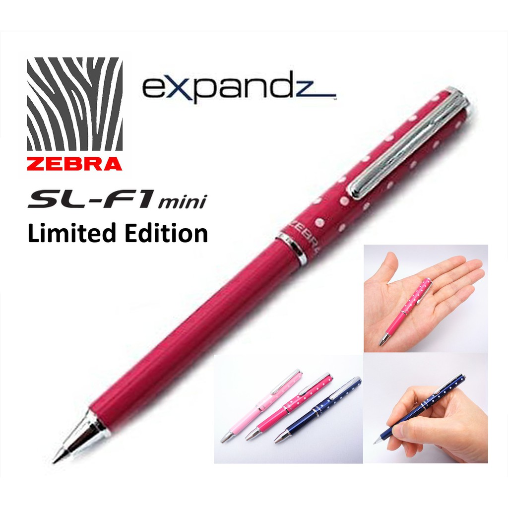 Zebra ปากกามินิรุ่น SL-F1 Limited Edition ขนาด 0.7 ลายจุดชมพูเข้ม ...